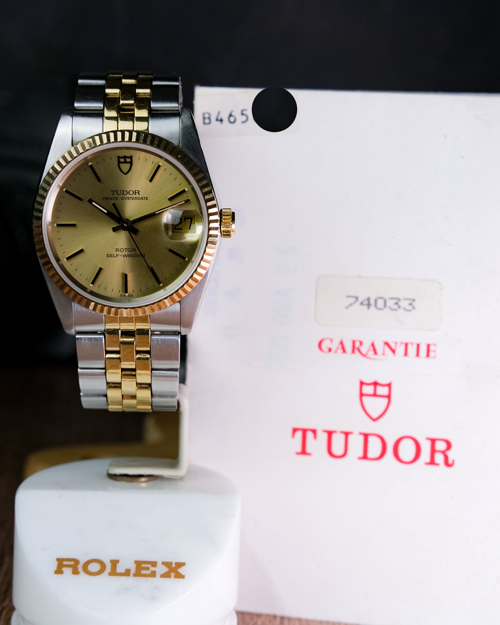 Tudor Tudor Prince Oyster Date 74033 with papers from 1992 Tudor Tudor Prince Oyster Date 74033 with papers from 1992