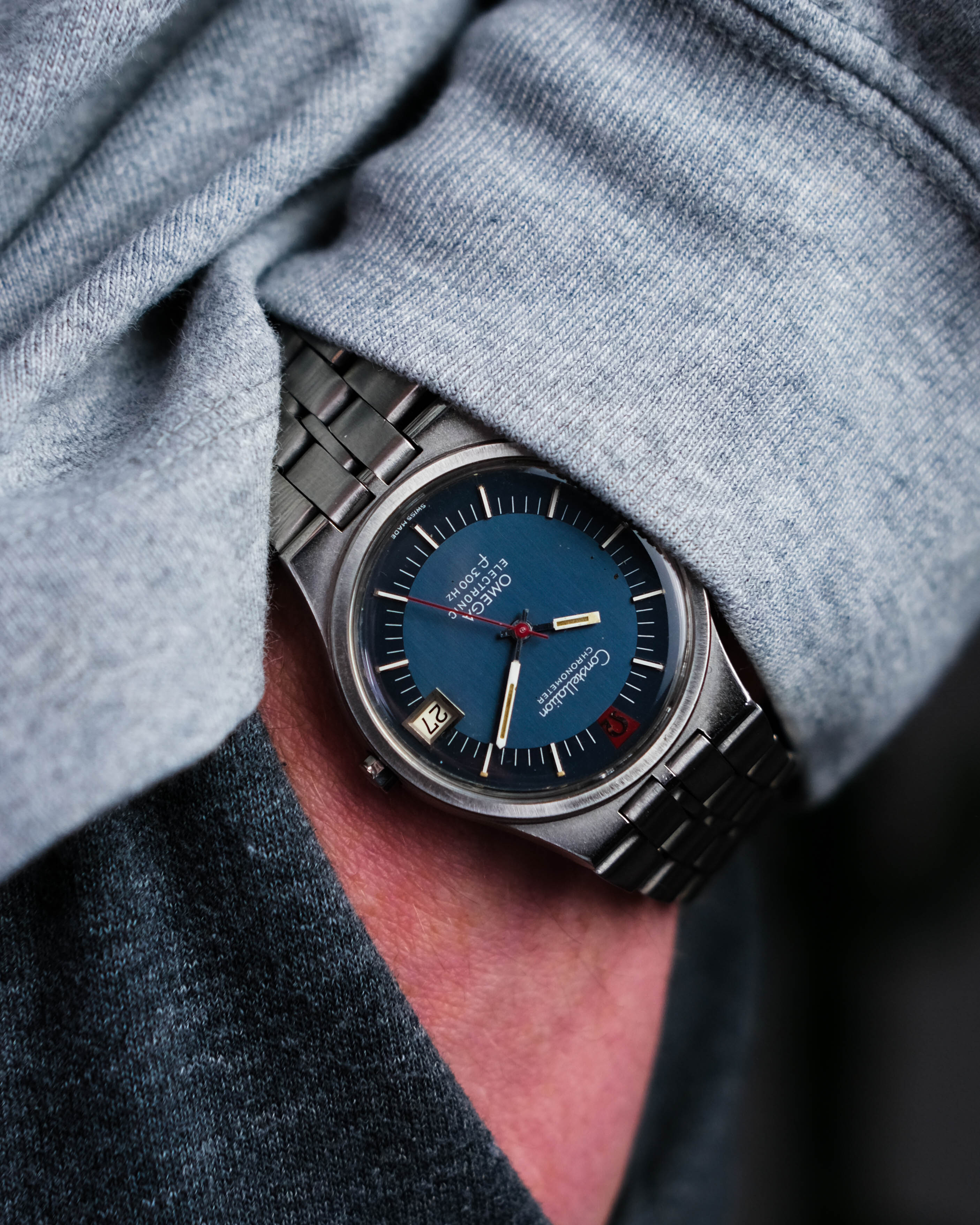 Omega Constellation Blue dial ELECTRONIC – Perpetual Watch Lover (PWL)