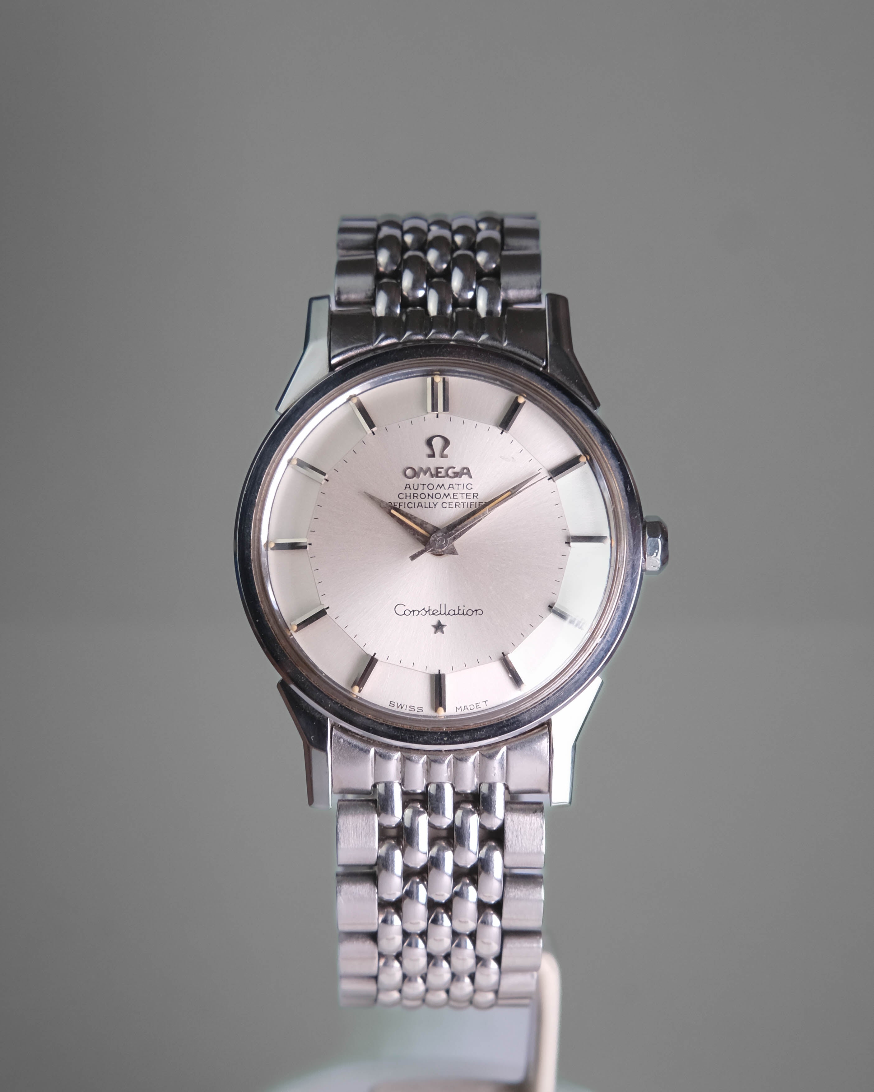 Omega constellation pie pan dog leg octagonal crown chronometer 167005 ...