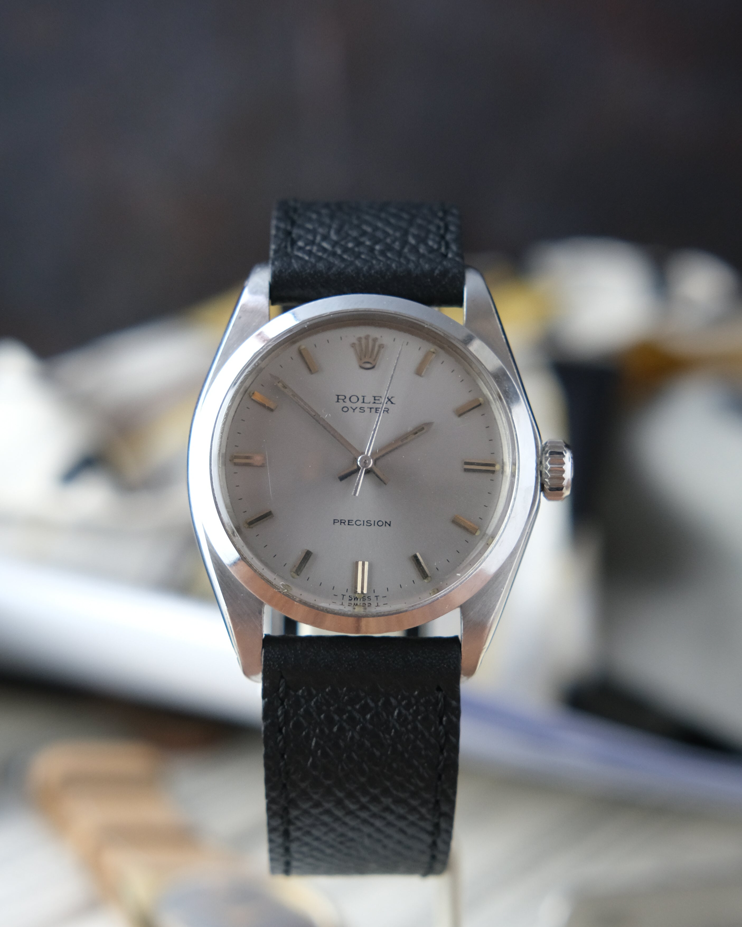 Rolex 6426 Oyster precision 34mm Grey dial – Perpetual Watch Lover (PWL)